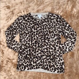 Old Navy | Sweaters | Old Navy Leopard Print Cardigan Sweater | Poshmark